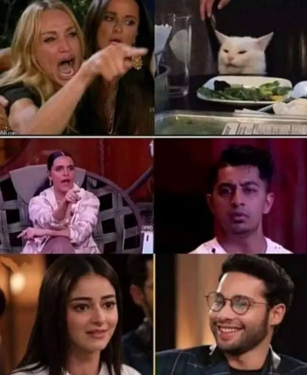 Neha Dhupia And Ananya Panday Meme In One Frame