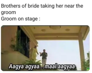 Groom On Stage When Bride Is Coming Onto The Stage