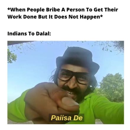 Paisa De - Meme Template