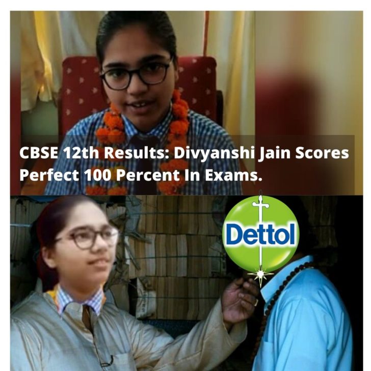 Divyanshi Jain Scores 100 Percent In Class 12th Board Exams