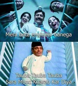 Tauba Tauba Sara Mood Kharab Kar Diya Meme