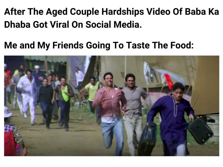 Going To Baba Ka Dhaba