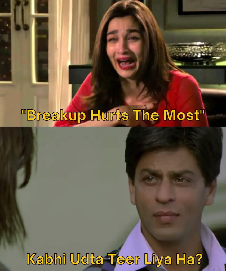 Breakup Hurts The Most Meme Ft. Udta Teer Lena