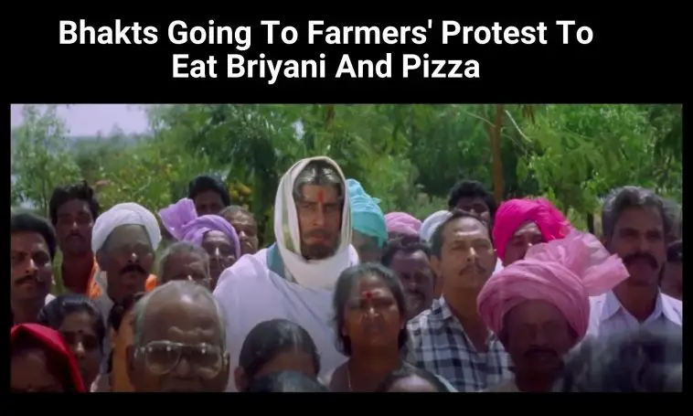 Farmers Protest Meme Ft. Biryani And Pizza