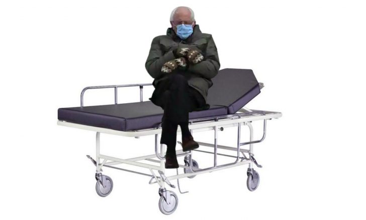 Bernie On A Gurney Meme Ft. Senator