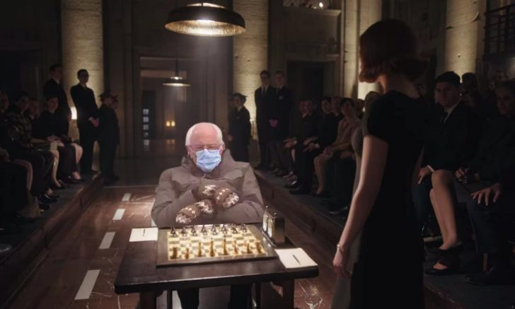 Bernie Queen's Gambit Meme Ft. Chess