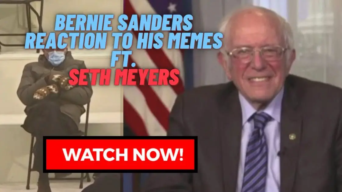 Bernie Sanders Reaction To His Memes Ft. Seth Meyers