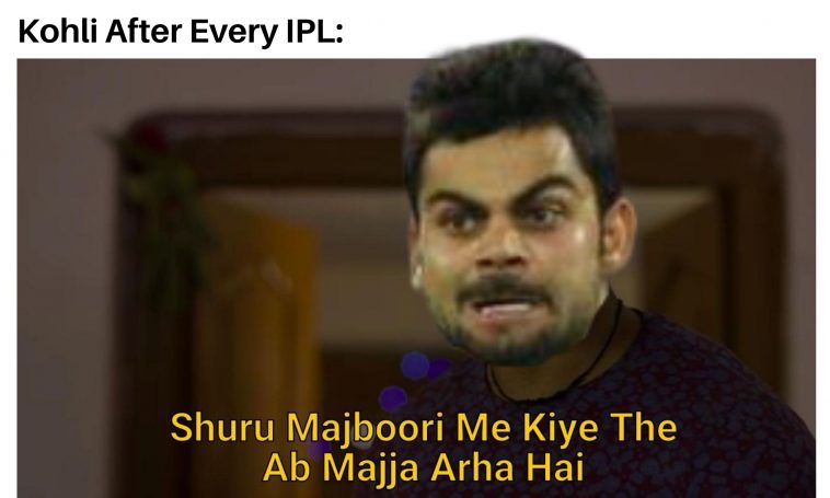 RCB Lose Again Meme Ft. Virat Kohli