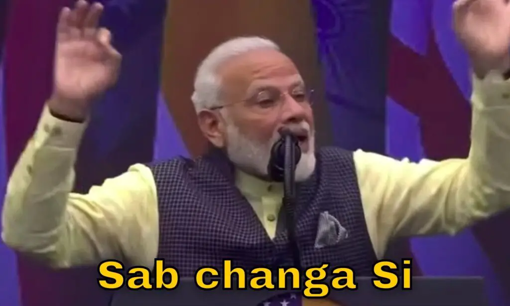 Sab Changa Si - Modi Meme Template