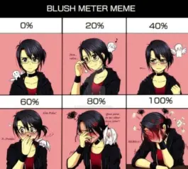 Blush Meter Meme Template - HumorNama