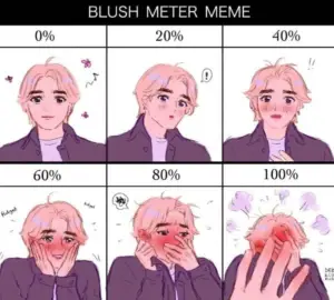 Blush Meter Meme Template - HumorNama